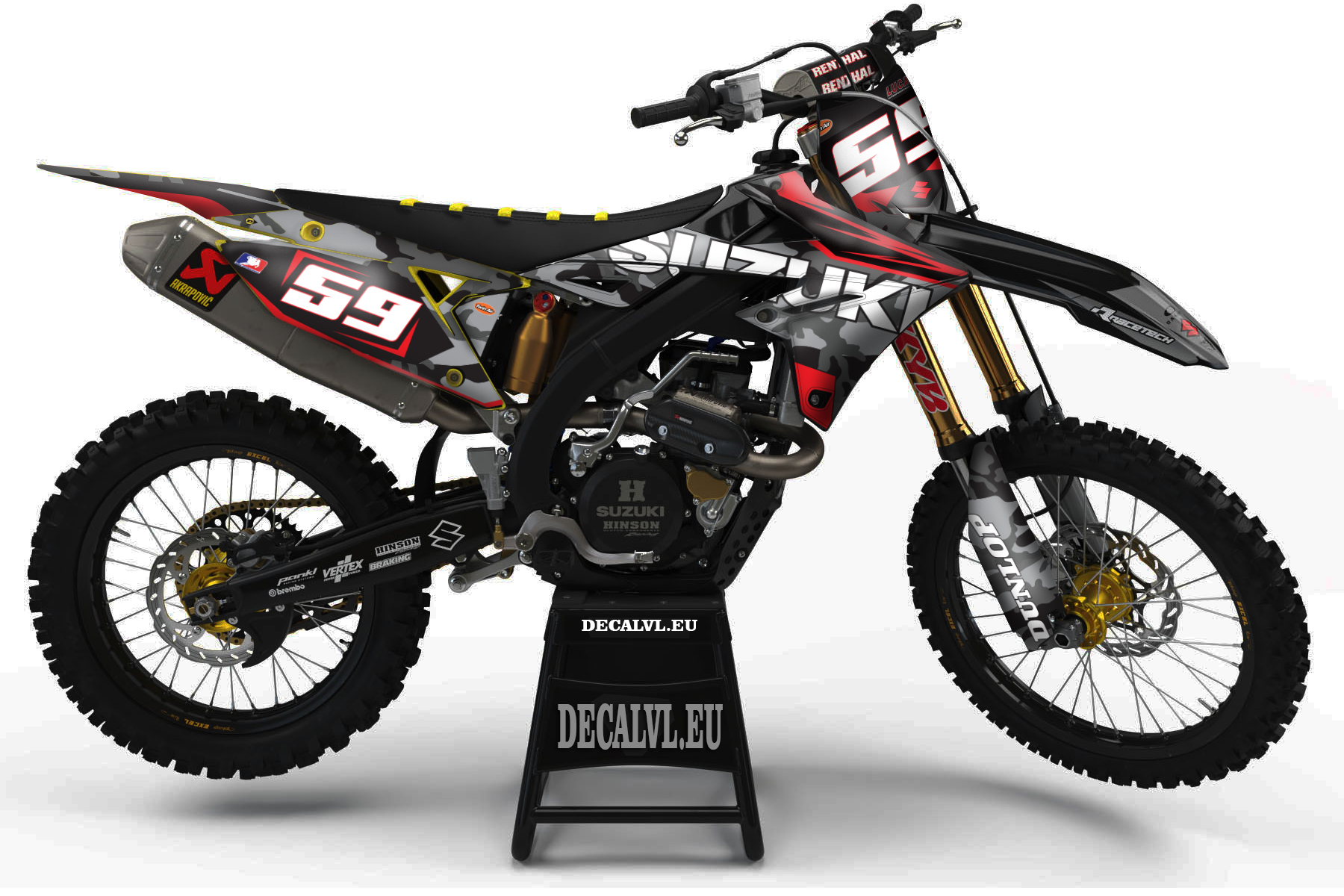 Suzuki RM-Z/RM Graphics Kit “ARMYR” – Military Camo Wrap | 21mil Ultra ...